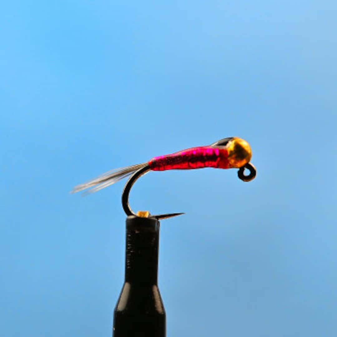 Tungsten Perdigon Hot Pink, Euro Nymph Flies, Trout Flies, Fly Fishing ...
