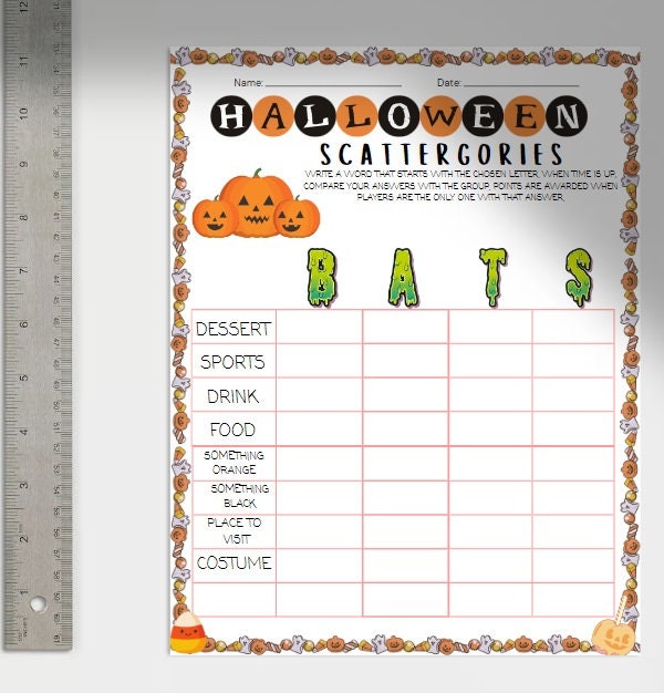 Halloween Party Game Printable for Classrooms Halloween - Etsy