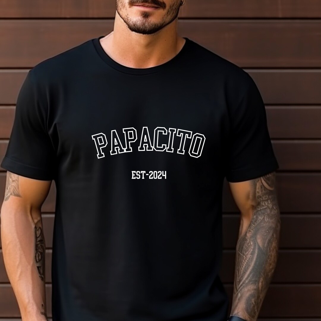 Papa Gifts Papacito T-shirt, Custom Latin Papa Shirt, Gift for Dad ...