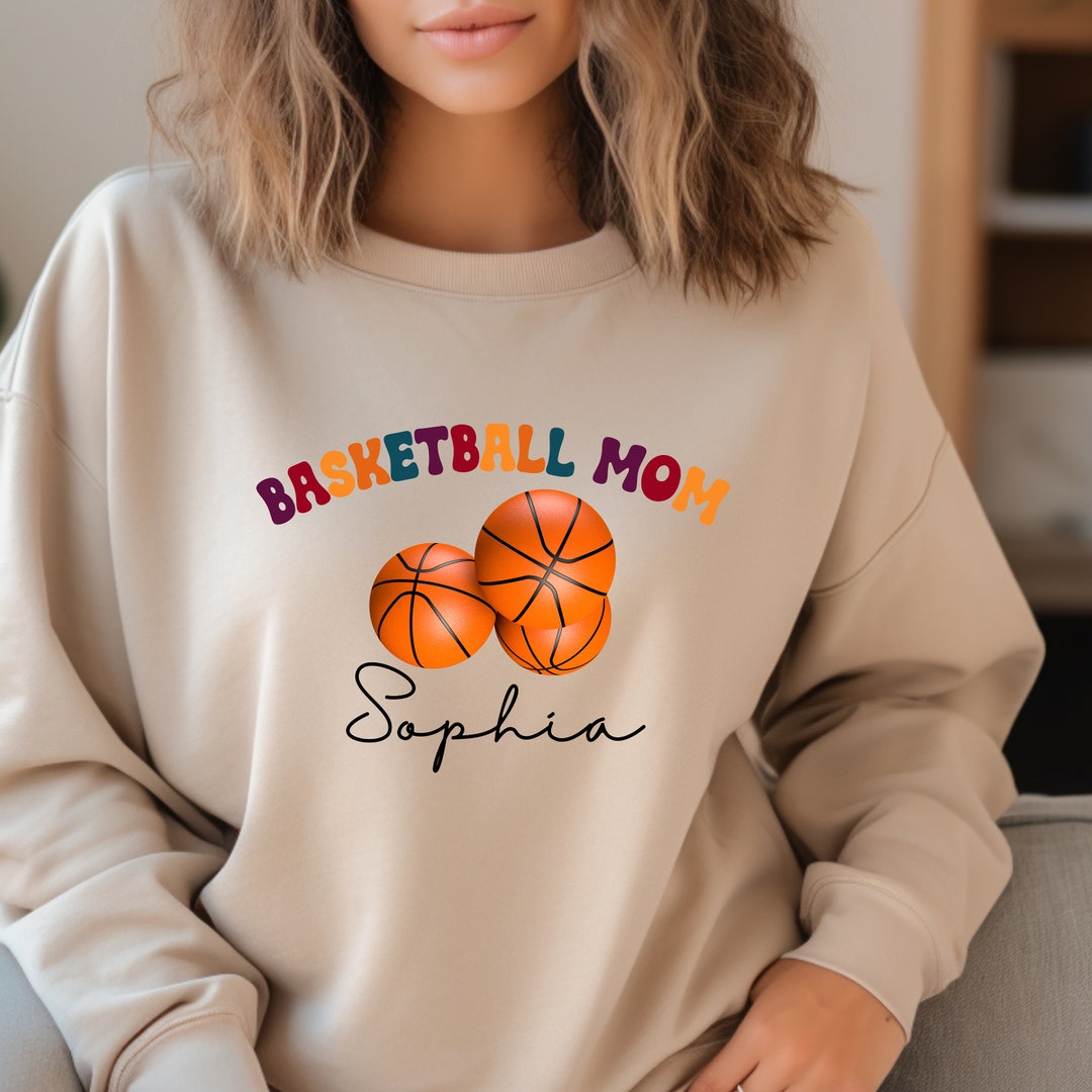 Custom Basketball Mom Sweatshirt, Personalized Basketball Mom Shirt ...