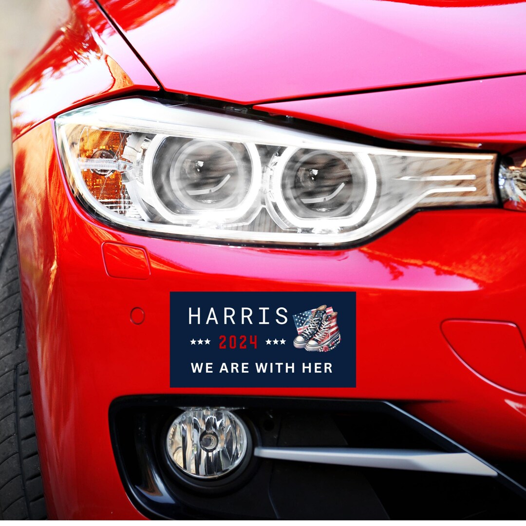 Kamala Harris Election 2024 Bumper Stickers, Kamala Flag Sneakers Car ...