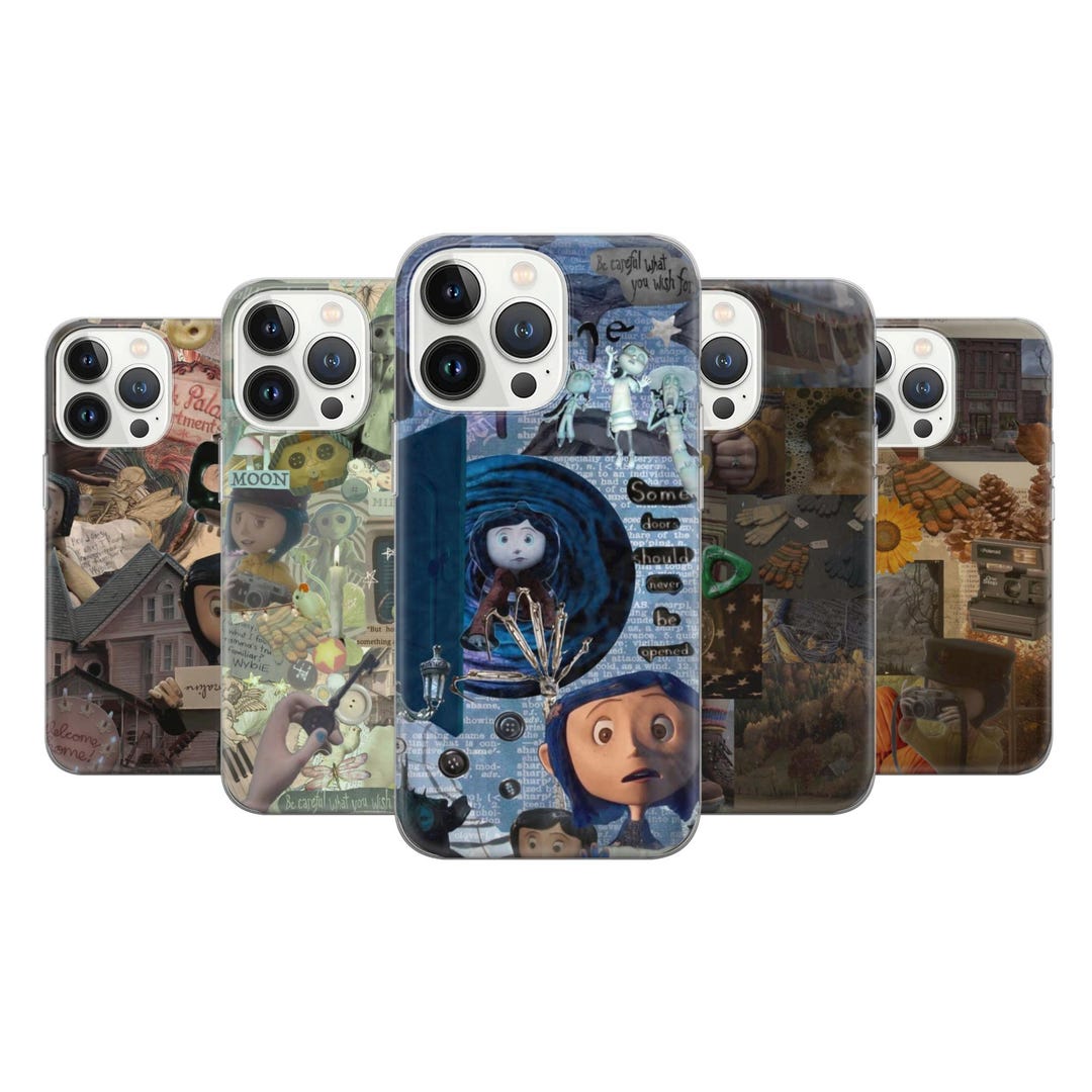 Coraline Phone Case Cartoon Character Cover Fit for iPhone 15 Pro Max ...