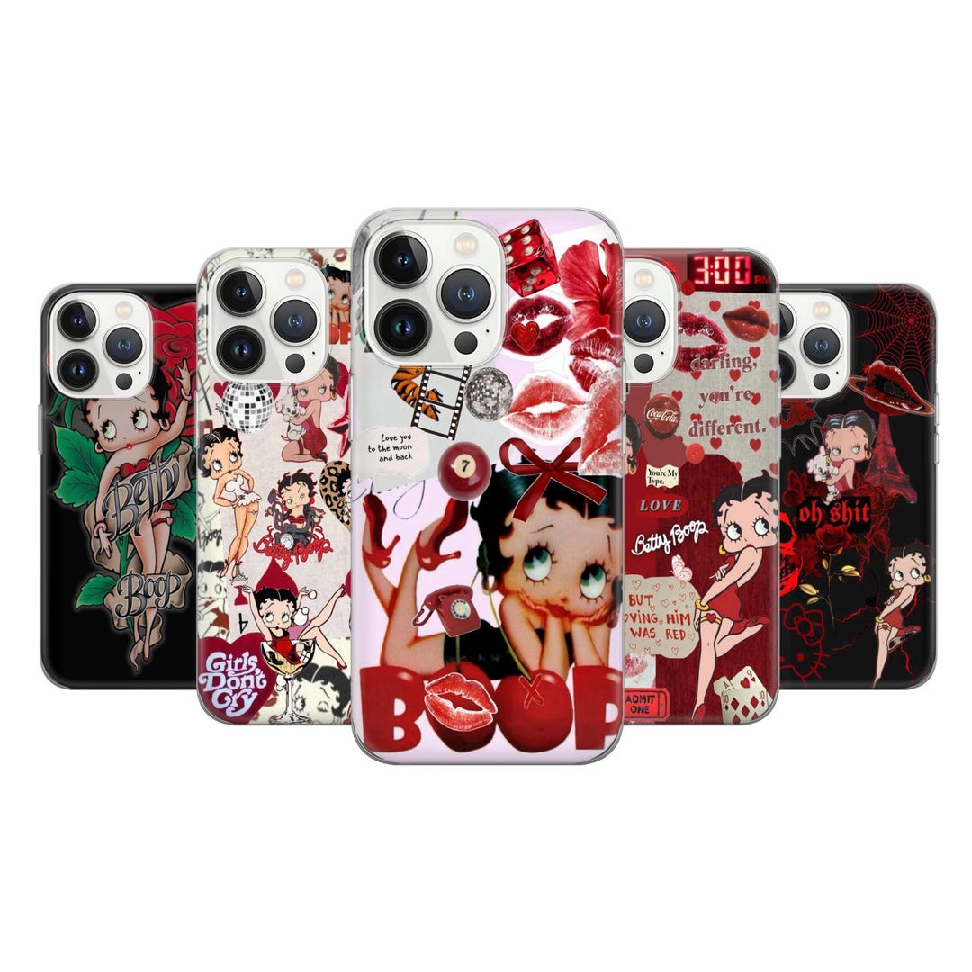Betty Boop Y2K Aesthetic Phone Cases Retro Cartoon Style Fits iPhone 15 ...