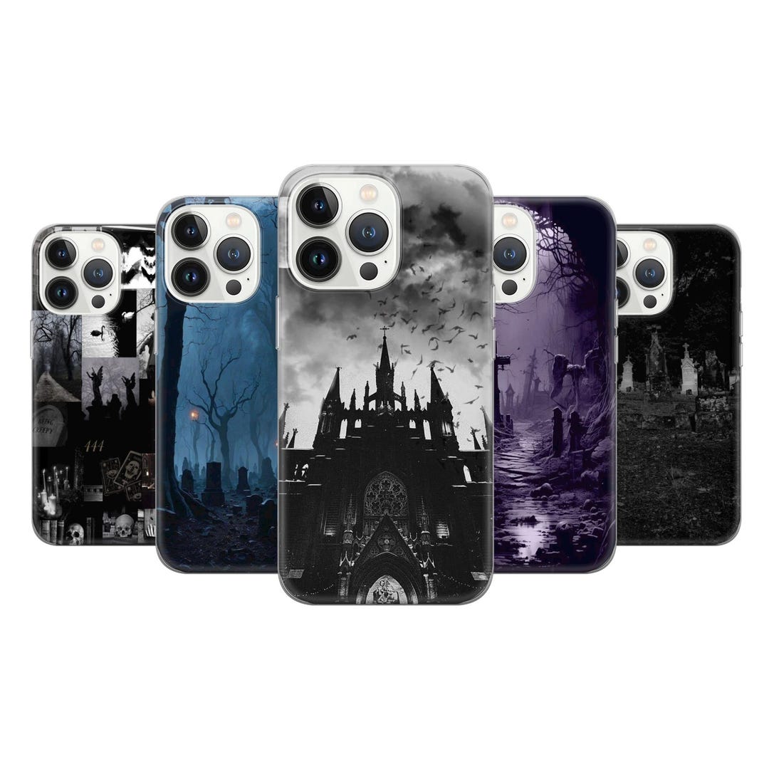 Gothic Graveyard Style Phone Case Dark Aesthetic Fits iPhone 16 Pro Max ...