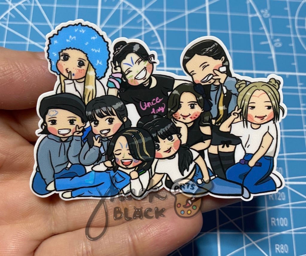 TWICE Fanart Sticker Pack Downloadable / Ready to Print Stickers A6 ...