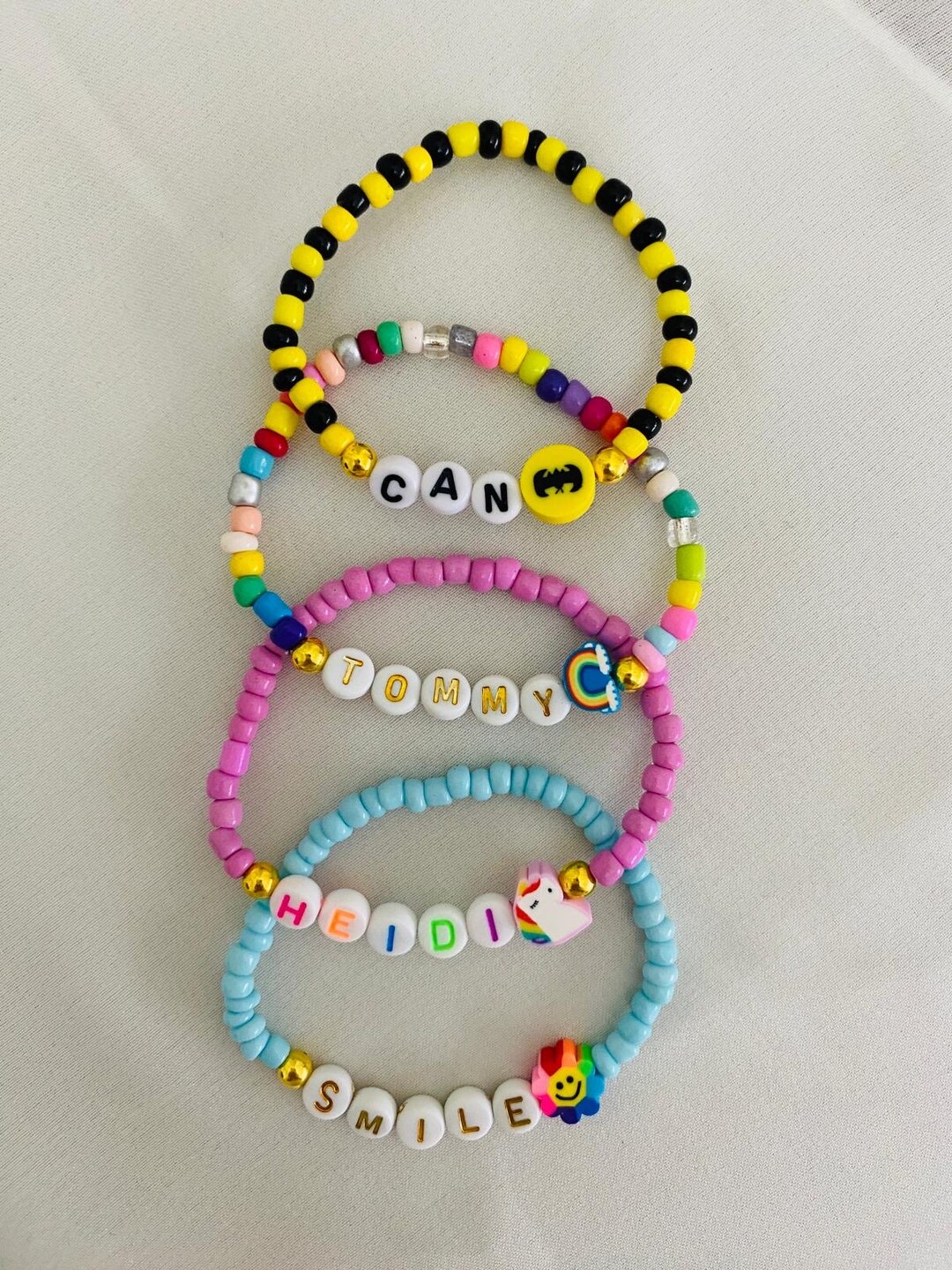 Friendship Bracelet, Name Bracelet, Custom Bracelet, Beaded Bracelet ...