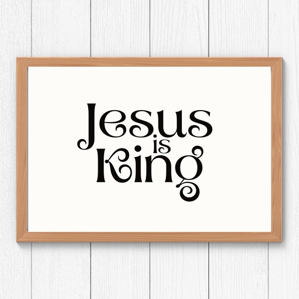Jesus is King Poster - Etsy