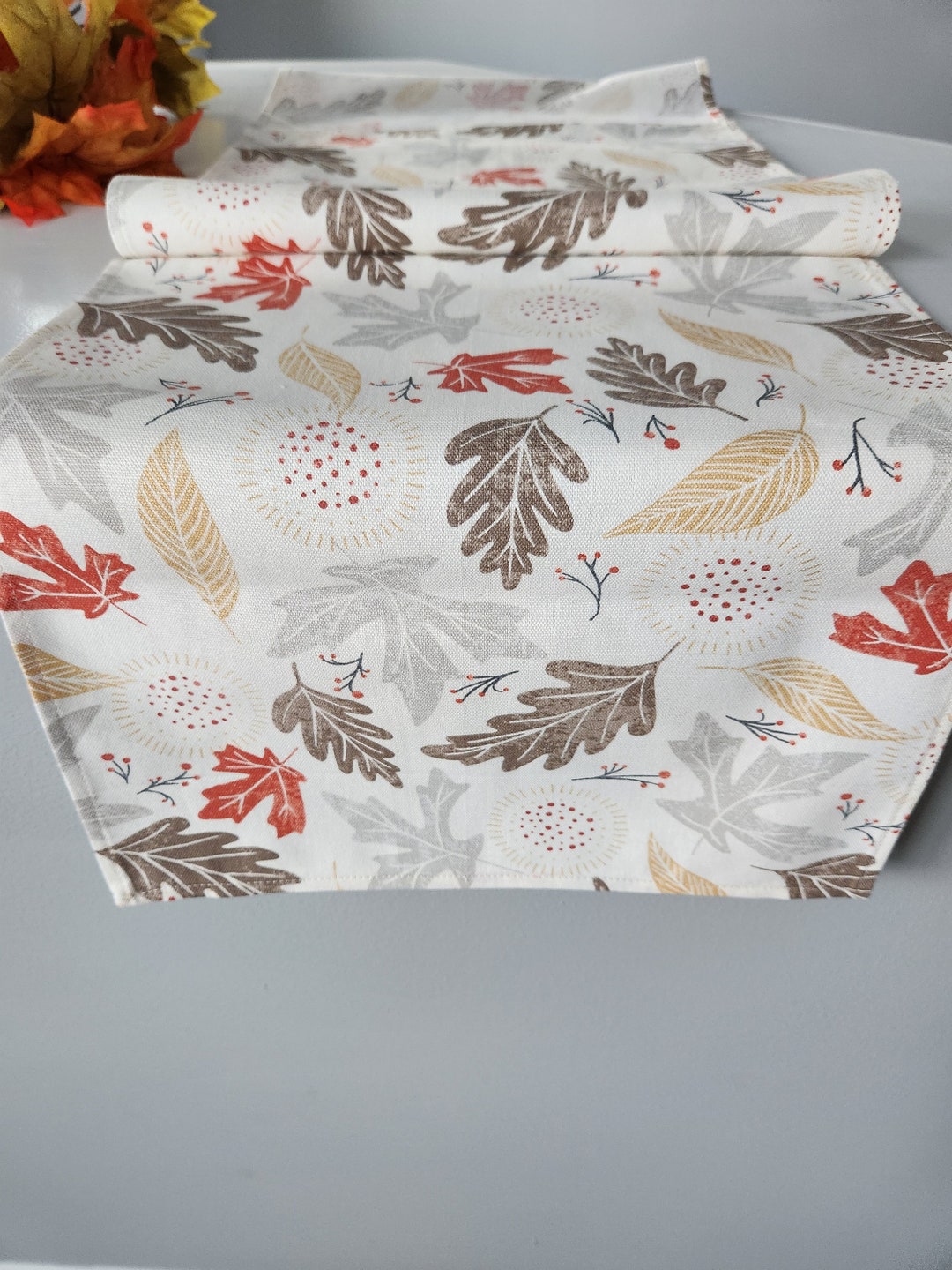 Fall Table Runner, Autumn Leaves Table Runner,| Elegant Home Decor ...