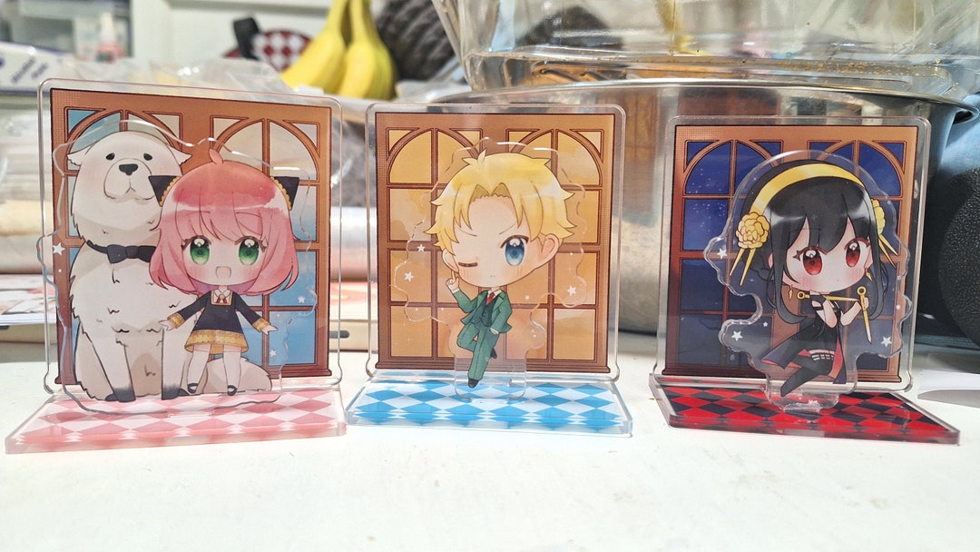 Spy Family Acrylic Standeed/postcard Anya Yor Loid - Etsy