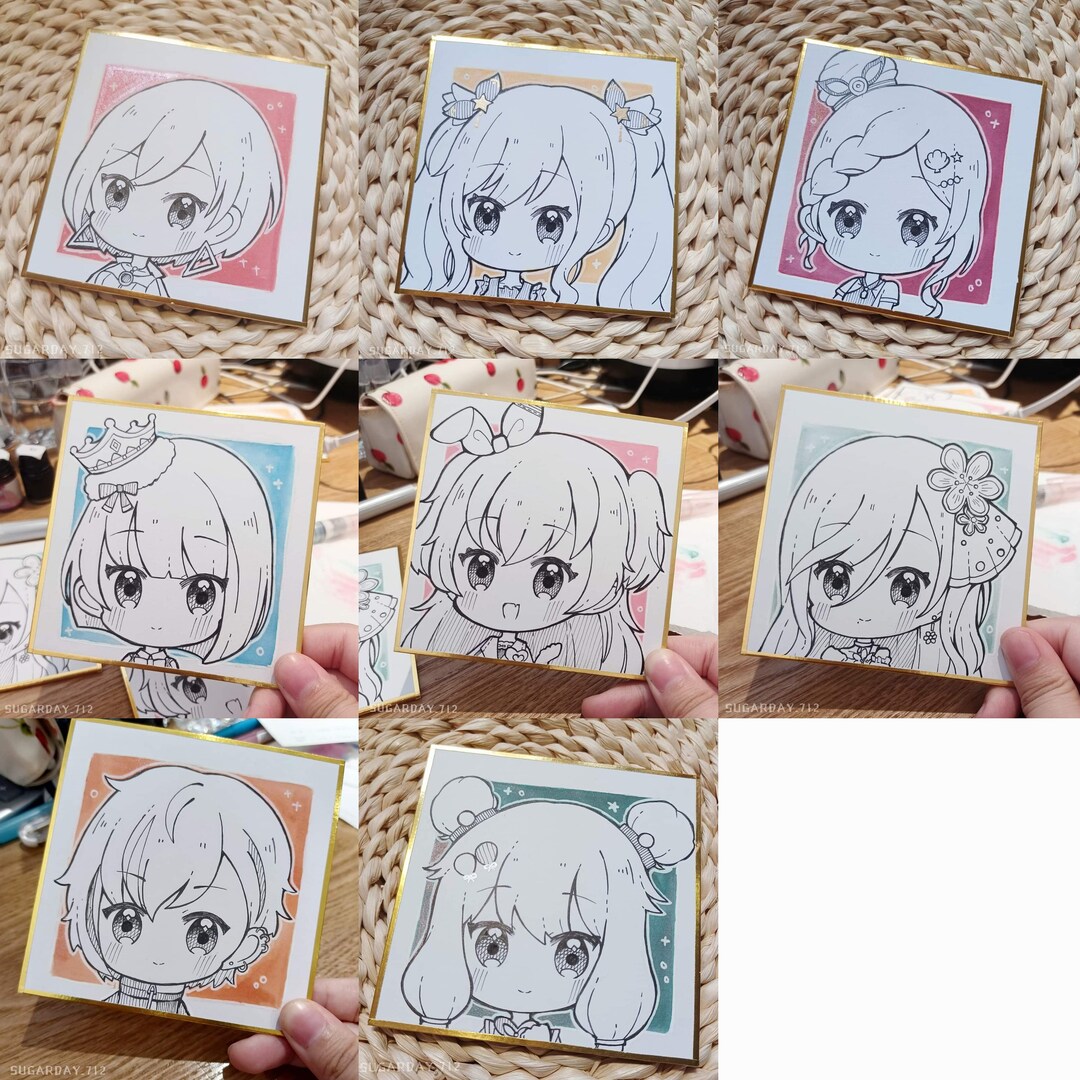 Prsk Pjsk Peoject Sekai Traditional Art Hard Draw Meiko Saki - Etsy