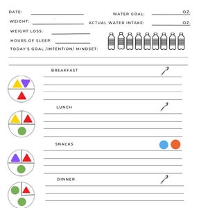 12 Week Tracker I Book I Nutrition Tracking Journal I 2B Mindset I ...
