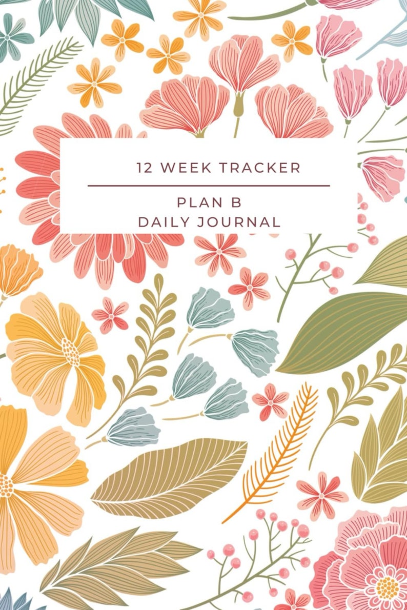 PLAN B 12 Week Tracker I Nutrition Tracking Journal I 2B Mindset I Ultimate Portion Fix I Weight ...