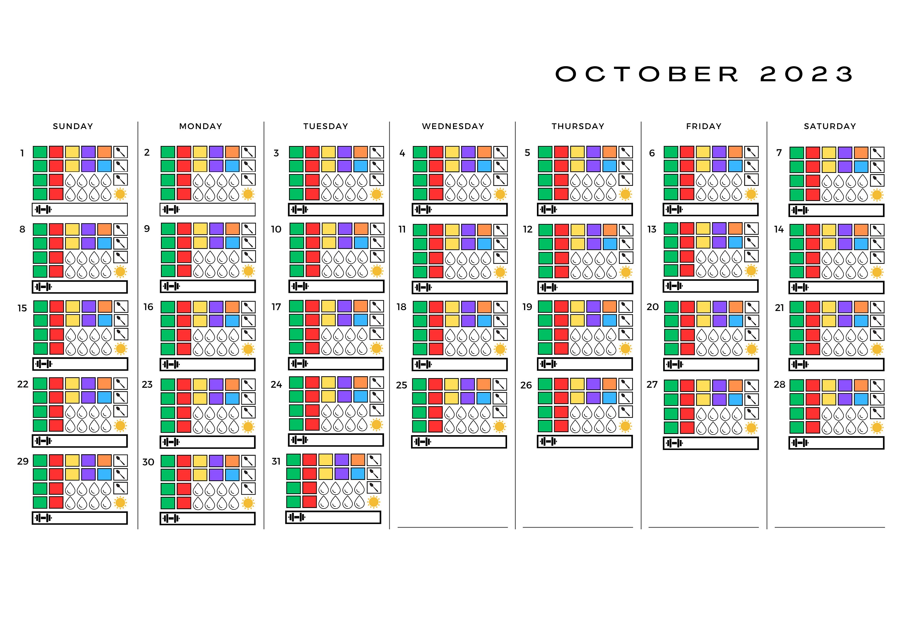 Plan A Portion Control Printable Tracking Calendar November 2023 to ...