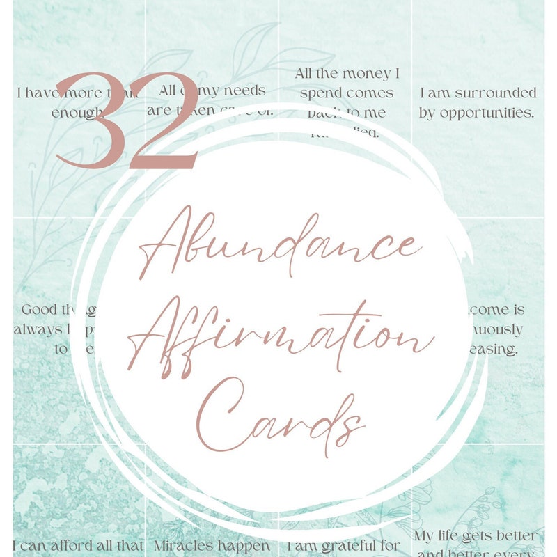 Printable Abundance - Etsy
