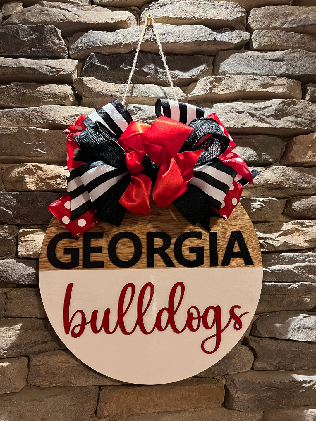 Georgia Bulldogs Door Hanger - Etsy