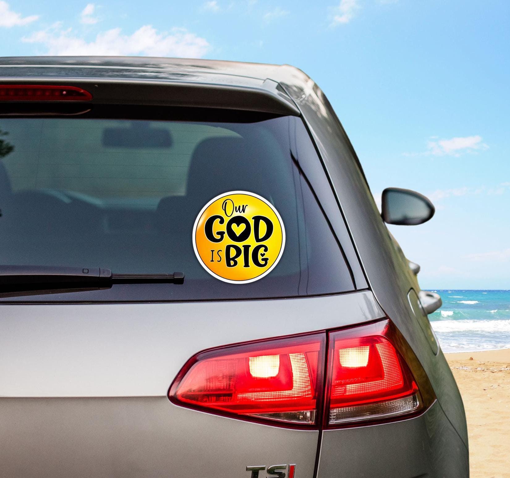 Our God is Big Sticker, Best Selling Christian Stickers, Happy ...