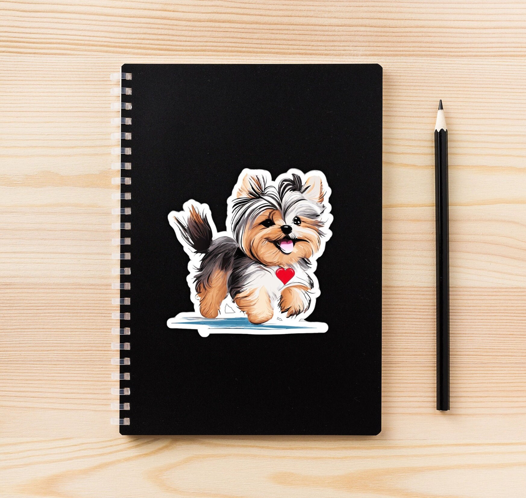 Yorkie Lovers Stickers, Dog Lovers Stickers, Cute Dog Indoor Stickers ...