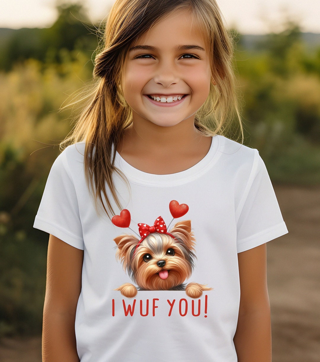 Youth I Wuf You Valentines Day Shirt Kids Cute Puppy Shirt Popular ...