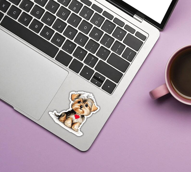 Yorkie Lovers Stickers, Dog Lovers Stickers, Cute Dog Indoor Stickers ...