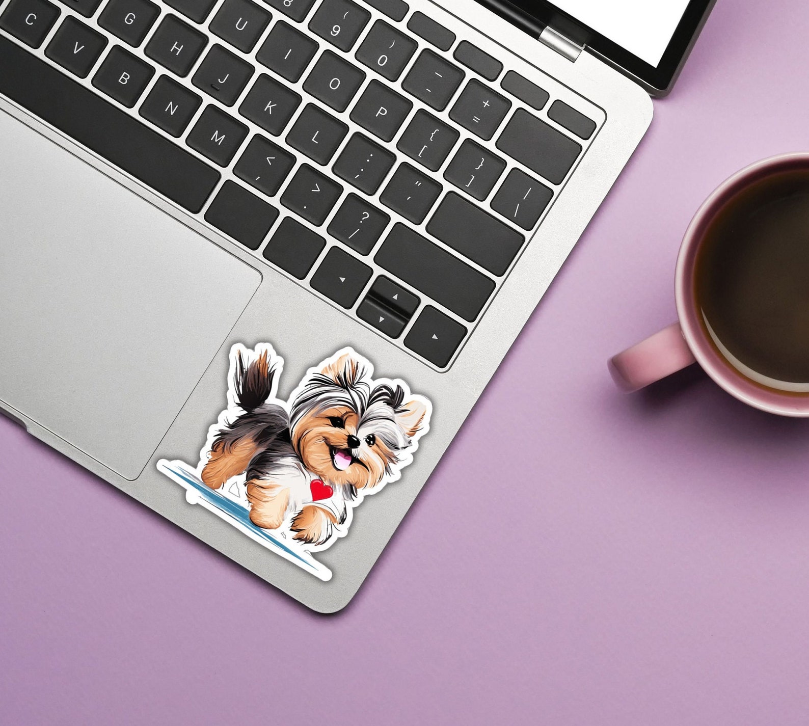 Yorkie Lovers Stickers, Dog Lovers Stickers, Cute Dog Indoor Stickers ...