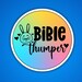 Bible Thumper Sticker, Best Selling Christian Stickers, Happy Christian ...