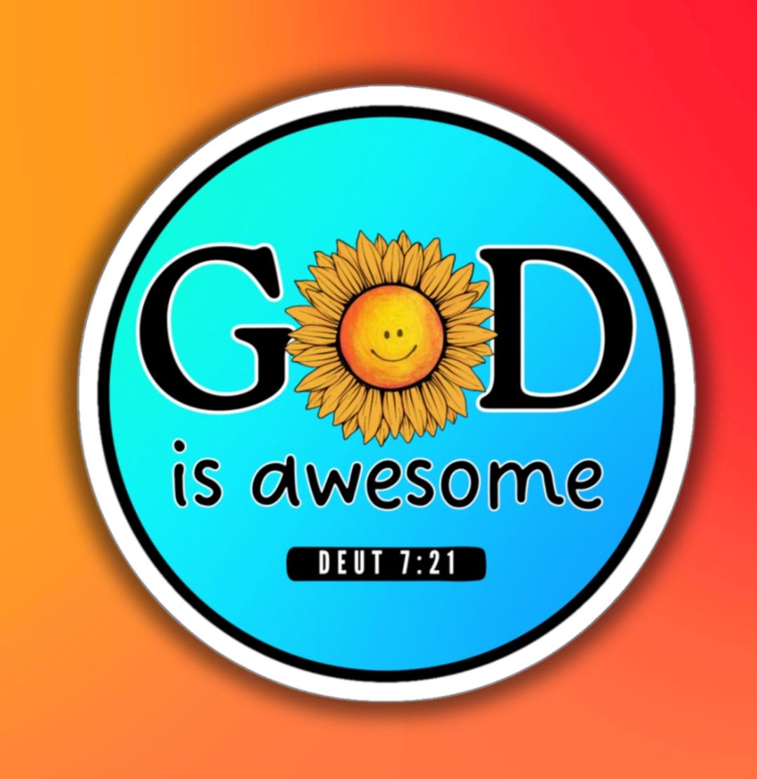 God is Awesome! Outdoor Indoor Christian Stickers, Best Selling God ...