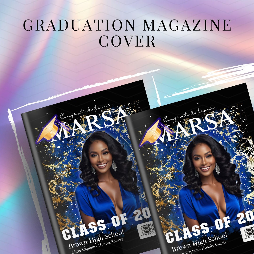 Mock-ups Graduation Magazine, Planner, Grad Models, PNG Files, Digital ...