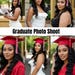 Graduation Stock Models, Melanin Models, Red Cap and Gown, High School ...