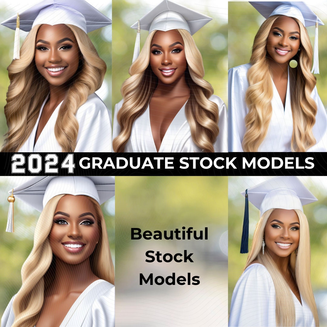 African American, Grad Models, PNG Files, Digital Downloads, Graduation ...