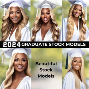African American, Grad Models, PNG Files, Digital Downloads, Graduation ...