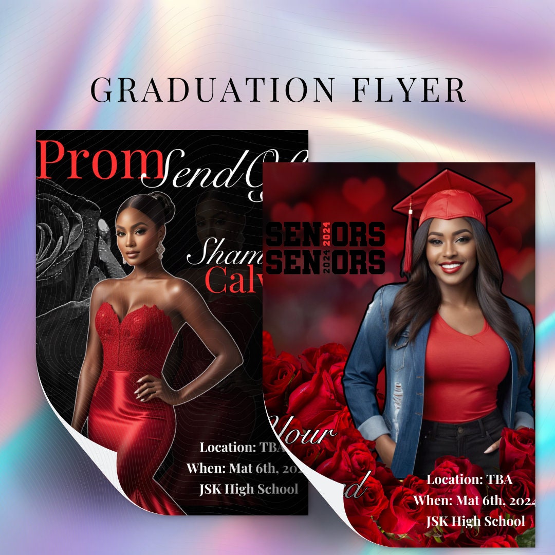 Graduation Magazine, Prom Send Off, Grad Models, PNG Files, Digital ...