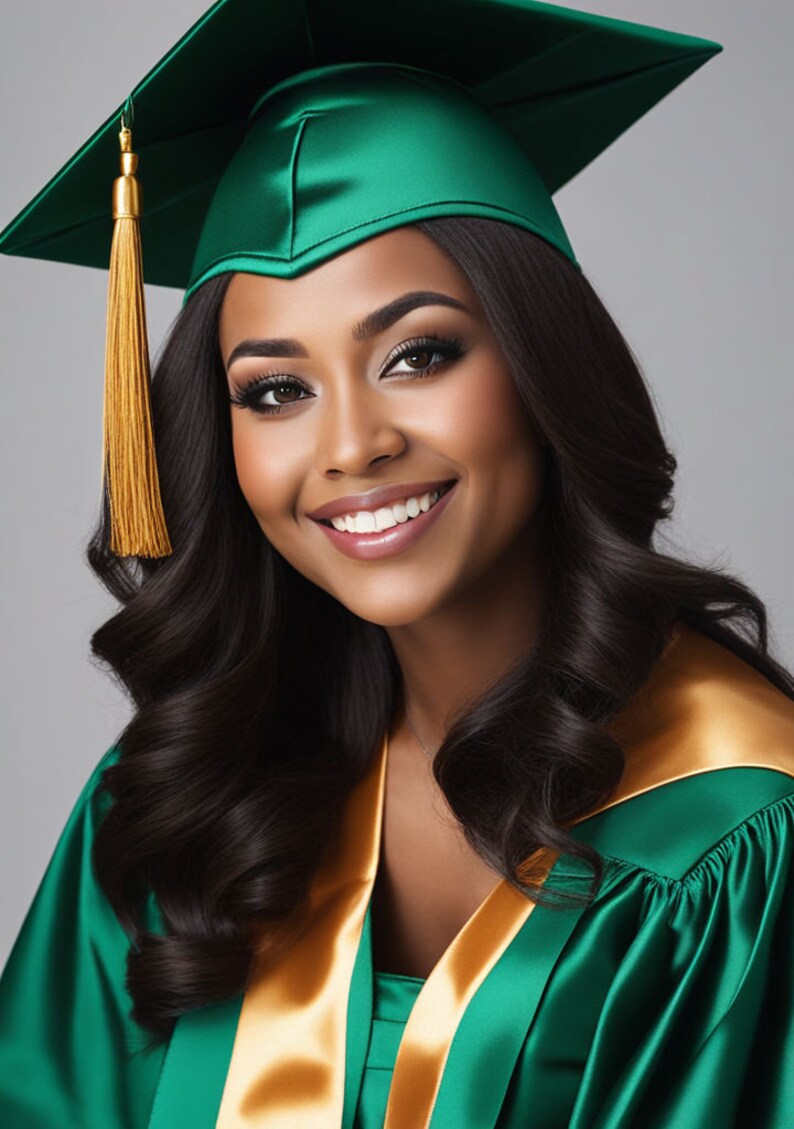 African American, Grad Models, PNG Files, Digital Downloads, Graduation ...