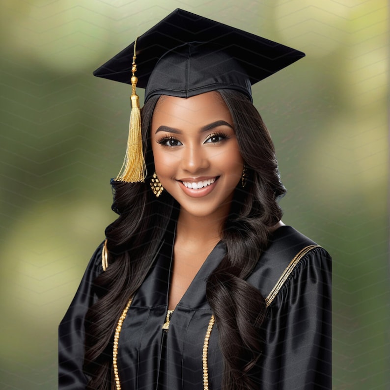 African American, Grad Models, Digital Downloads, Graduation, Mock-ups, Cap & Gown, Black and ...