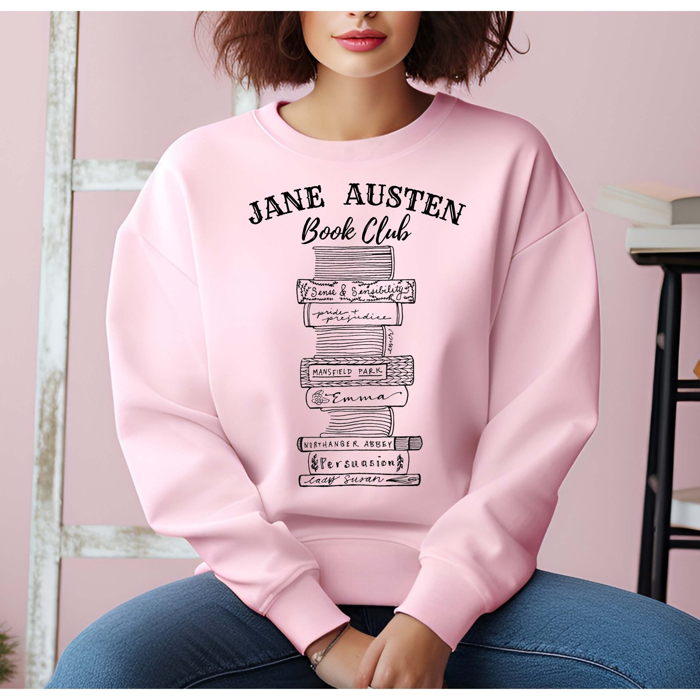 Jane Austen Shirt, Pride and Prejudice Sweatshirt, Jane Austen Book ...