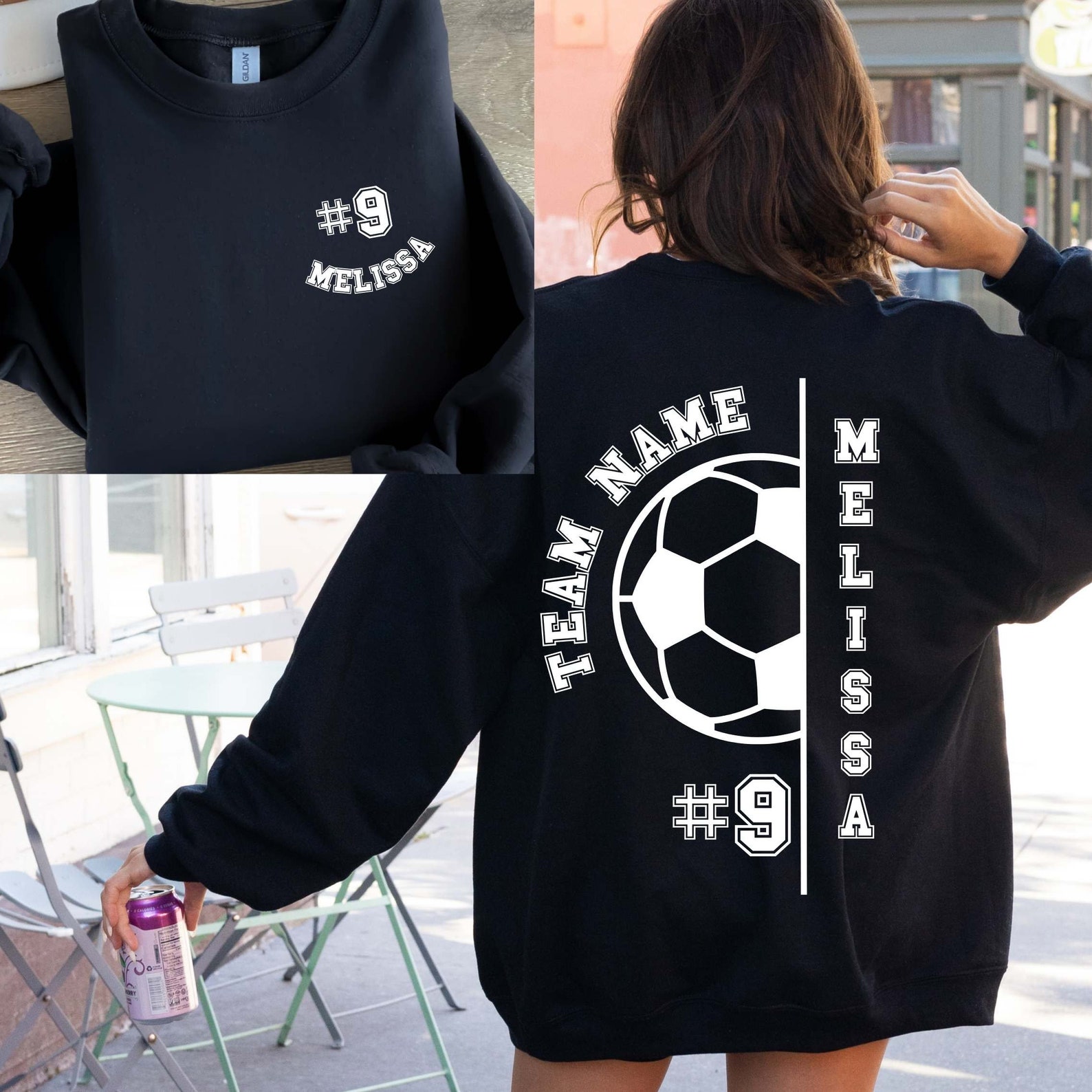 Customized Soccer Sweatshirt, Personalized Soccer Shirt, Soccer Hoodie ...