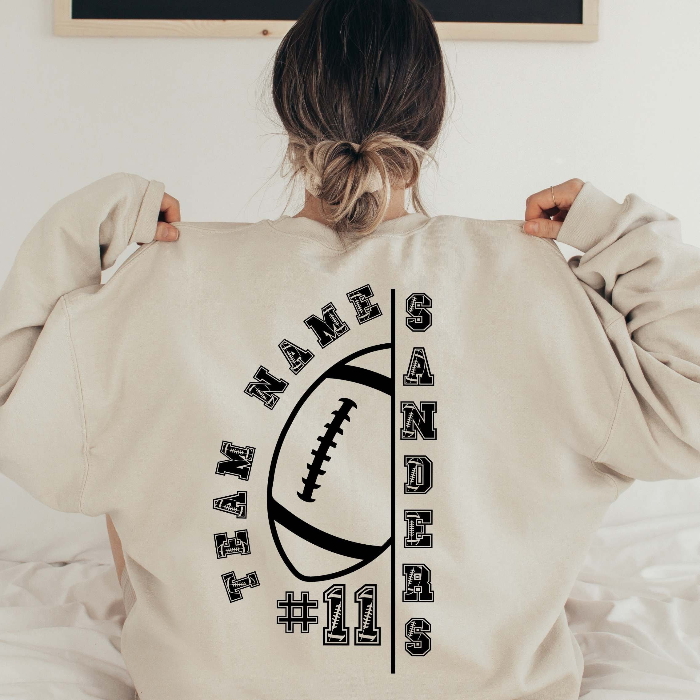 Customized Football Sweatshirt, Personalized Football Shirt, Football ...