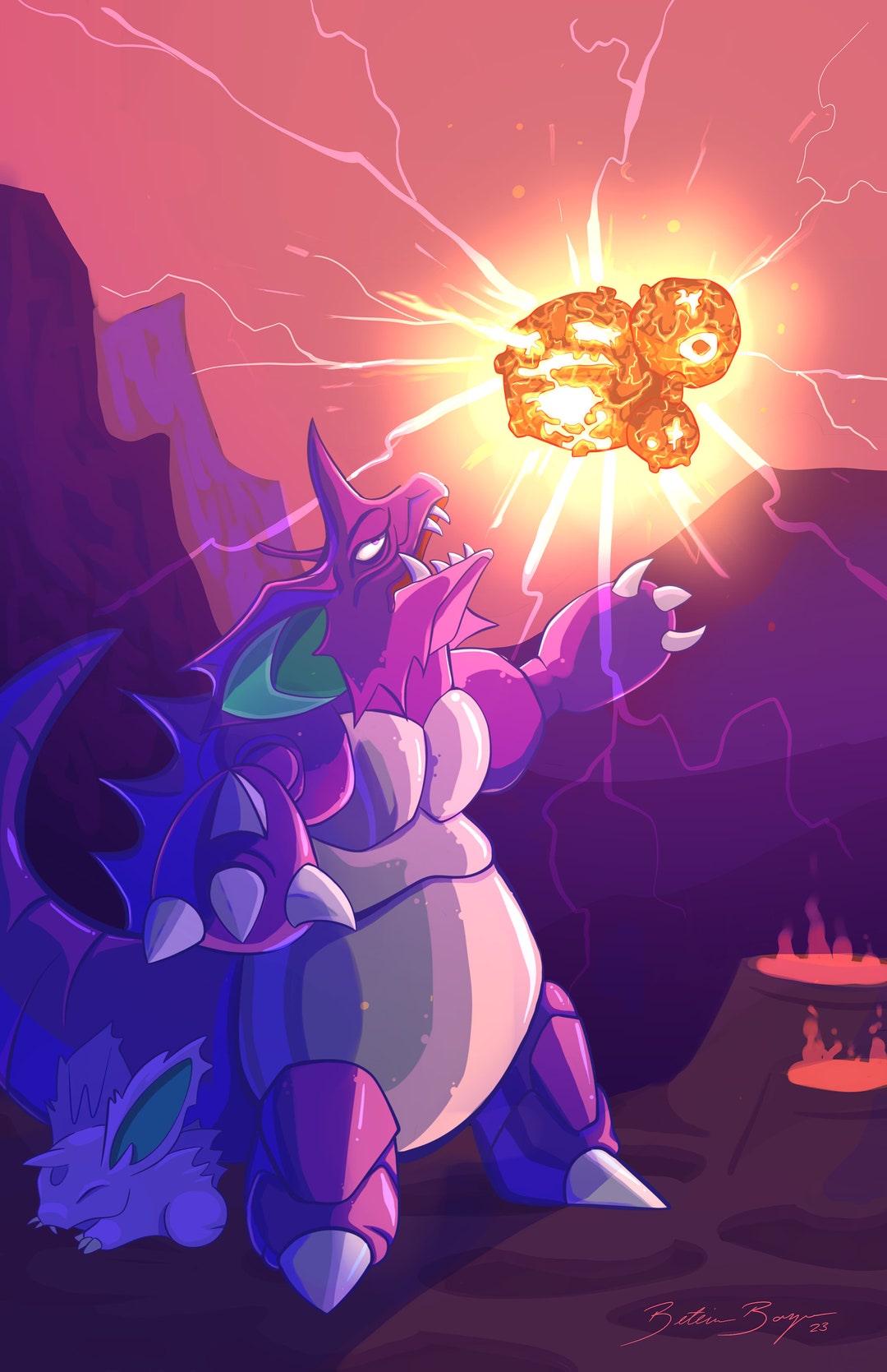 Custom Pokémon Digital Art - Etsy