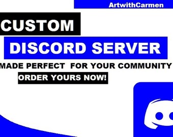 CUSTOM Aesthetic Discord Server for Gaming/twitch Personalized Discord ...