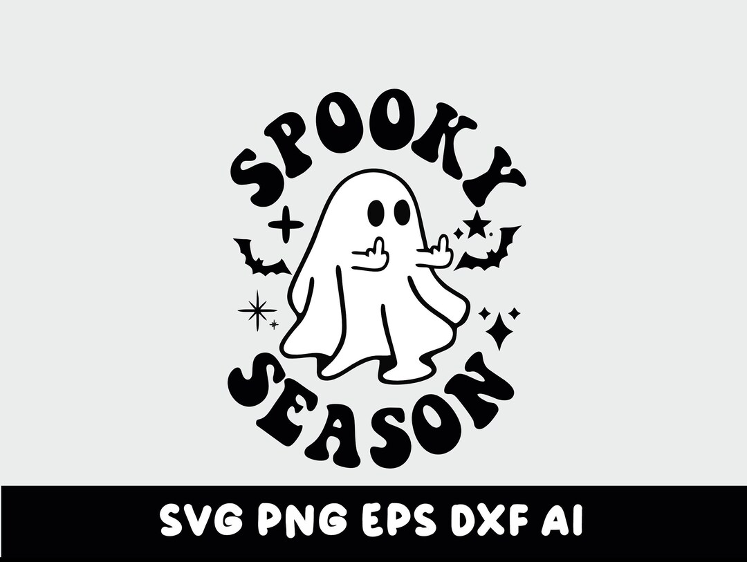 Ghost Vibes Svg Spooky Svg Halloween Svg Spooky Season Svg - Etsy
