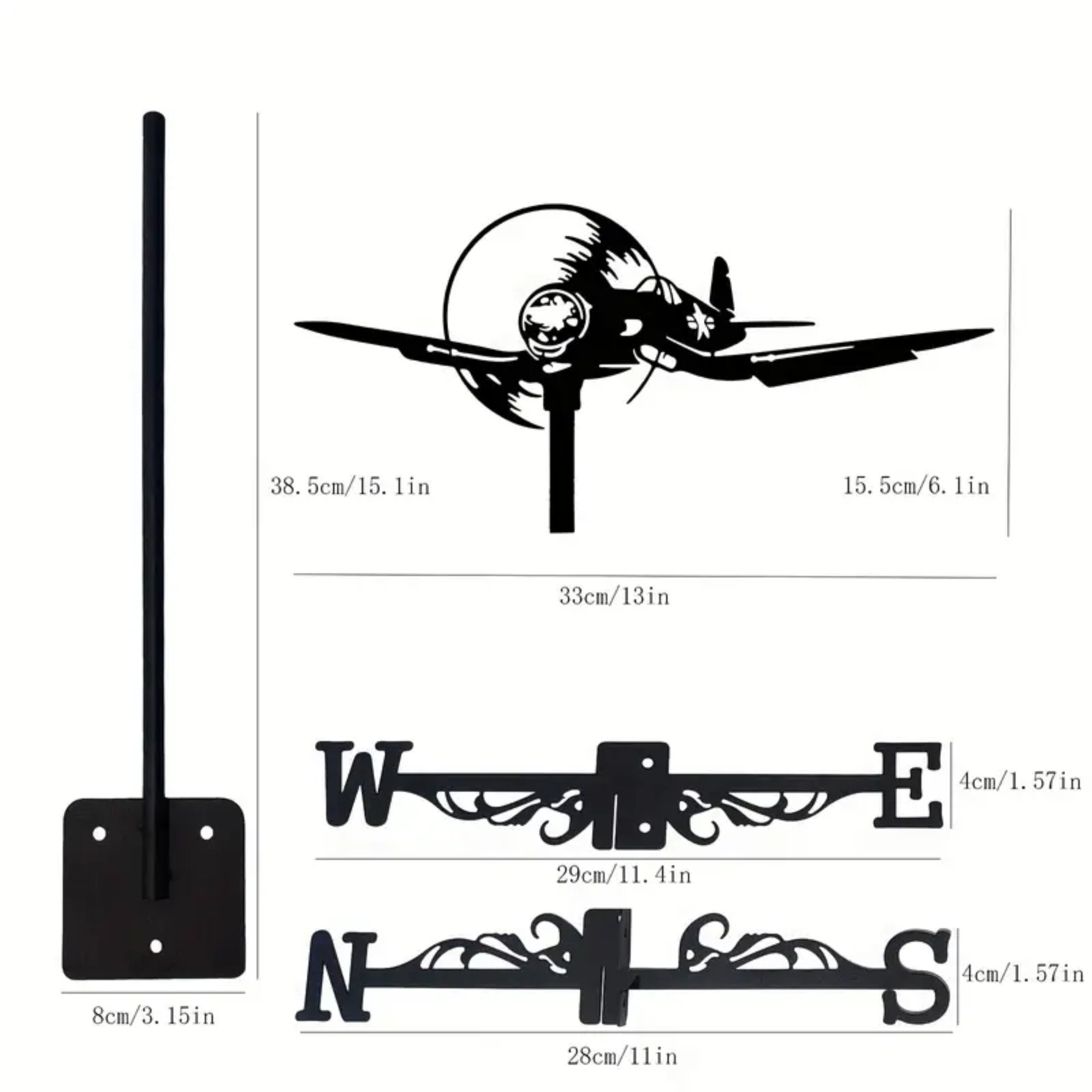 Air Force Weather Vane Fast Plane Garden Wind Direction Pilot Gift ...