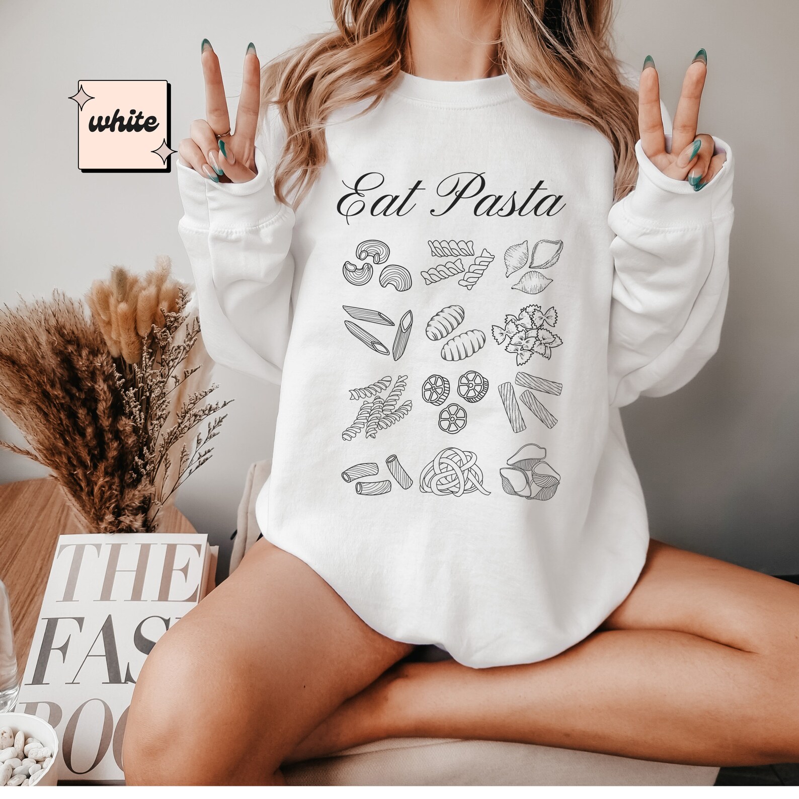 Eat Pasta Sweatshirt, Pasta Lovers Club Crewneck, Italian Dinner ...