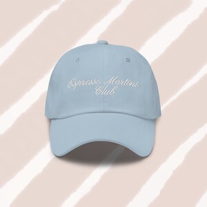 Espresso Martini Club Embroidered Dad Hat, Espresso Martini Lover Gift ...