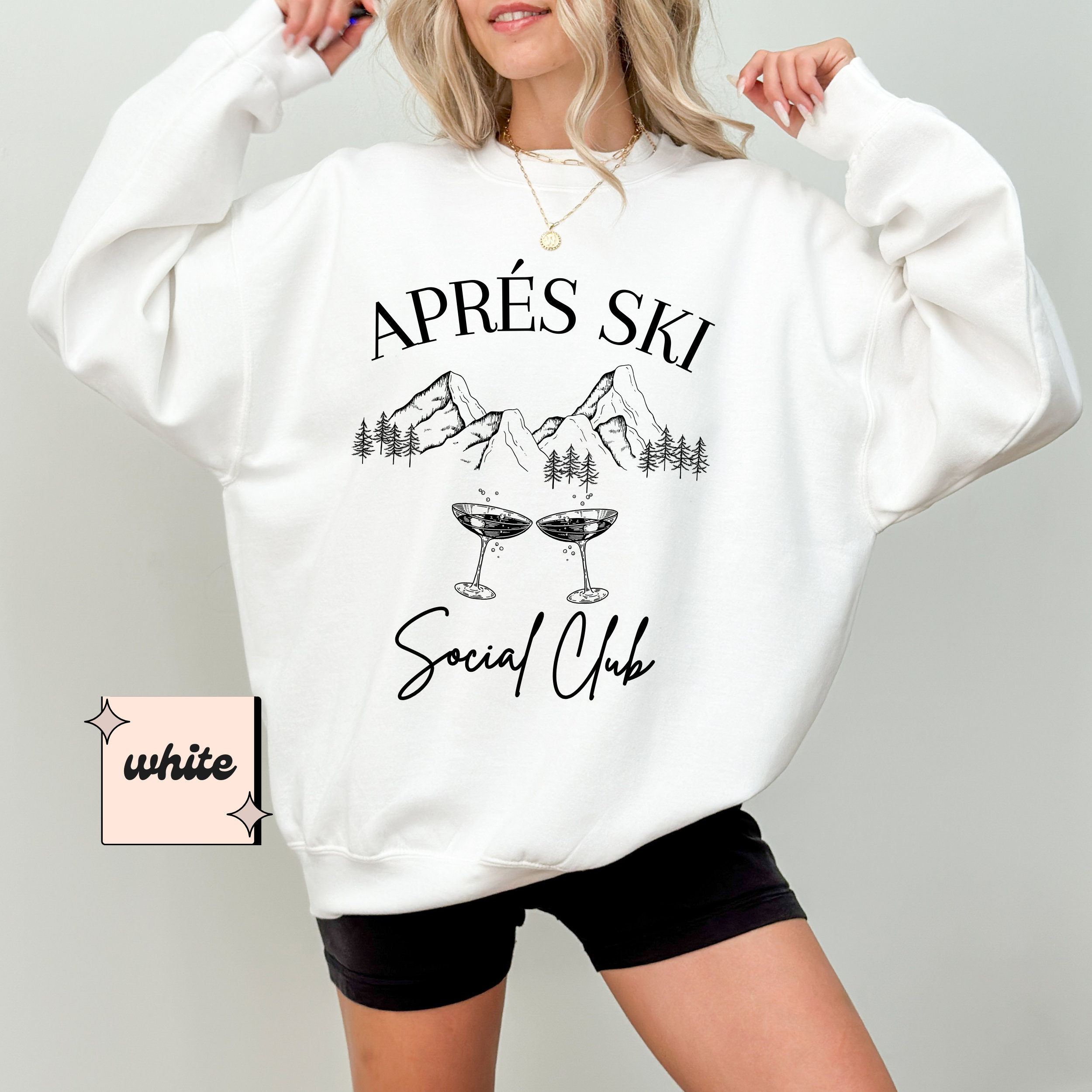 Apres Ski Sweatshirt, Ski Vacation Shirt, Classy Apres Ski Sweater ...