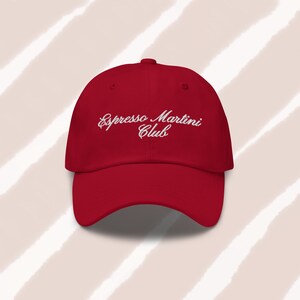 Espresso Martini Club Embroidered Dad Hat, Espresso Martini Lover Gift ...