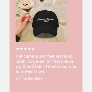 Espresso Martini Club Embroidered Dad Hat, Espresso Martini Lover Gift ...