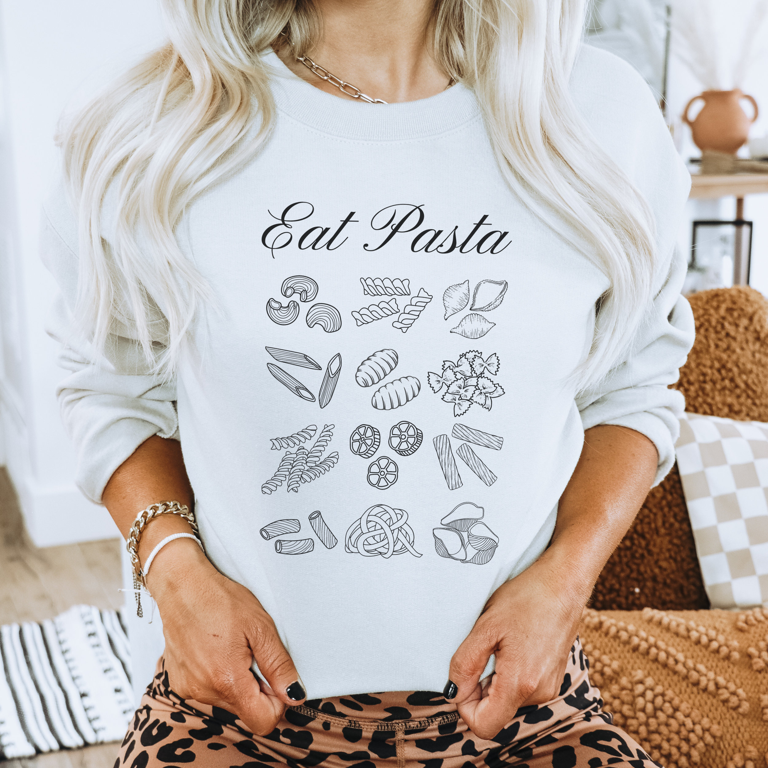 Eat Pasta Sweatshirt, Pasta Lovers Club Crewneck, Italian Dinner ...