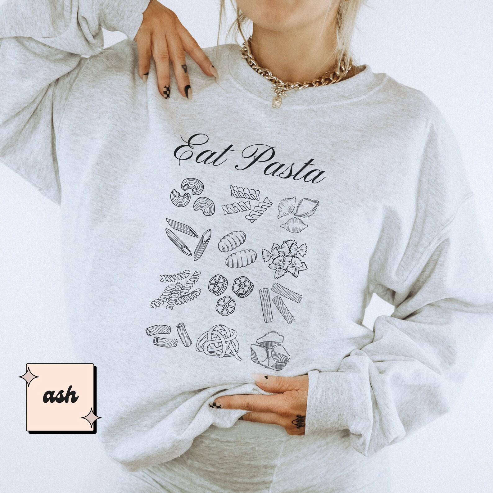 Eat Pasta Sweatshirt, Pasta Lovers Club Crewneck, Italian Dinner ...