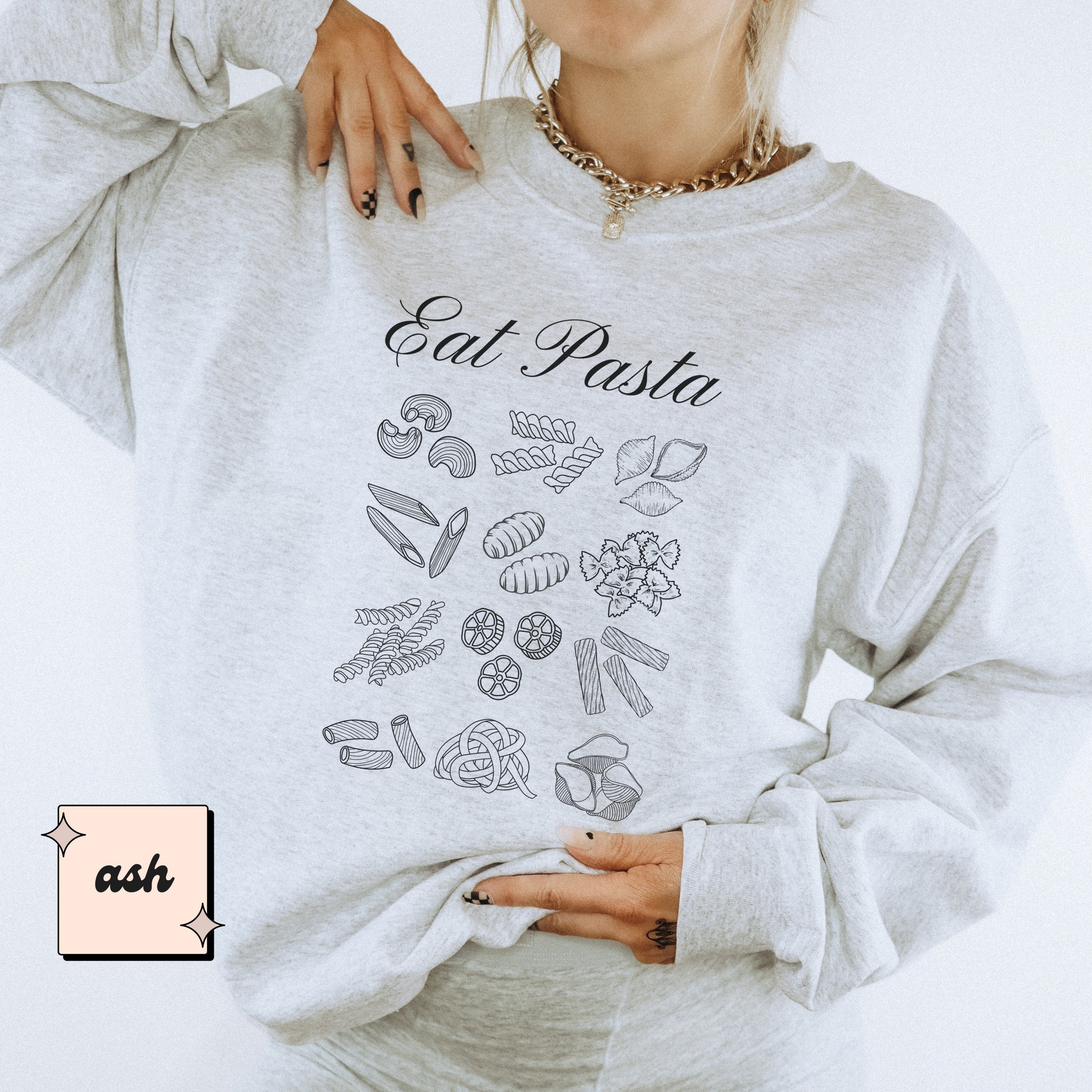 Eat Pasta Sweatshirt, Pasta Lovers Club Crewneck, Italian Dinner ...