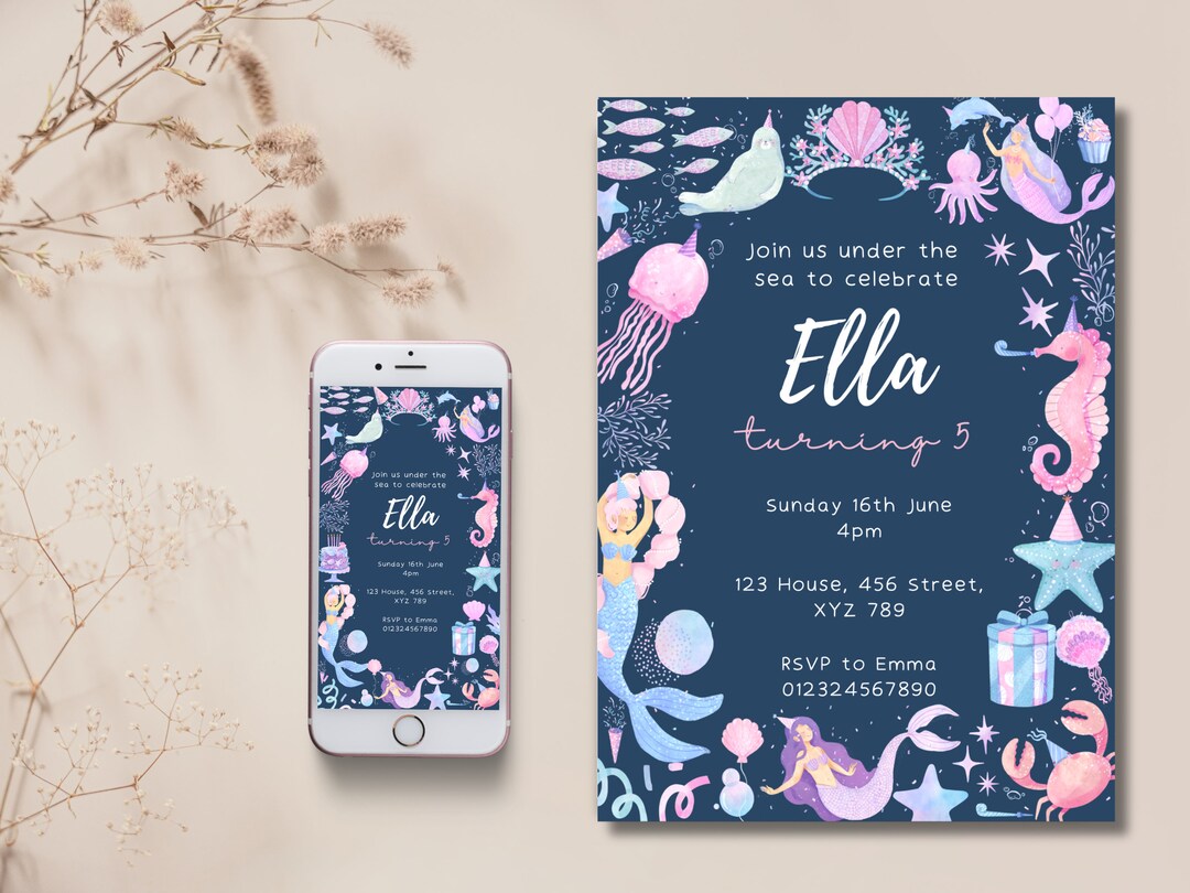 Custom Digital Invite Custom Evite Kids Birthday Invite - Etsy