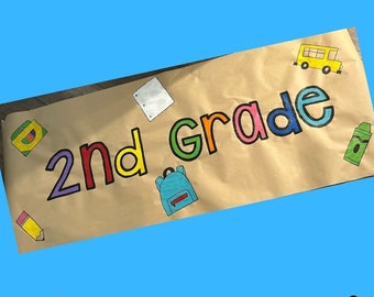 Back to School Custom Hand Painted School Mascot Banner - Etsy
